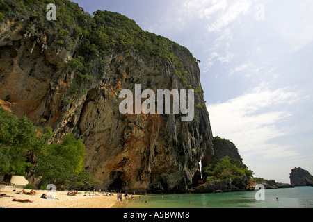 Phra Nang Princess Cave in Railay Beach Krabi Phallus Shrine Stock ...