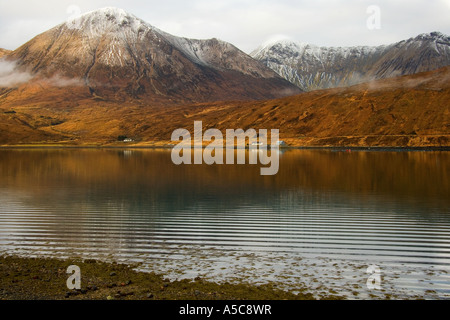 Loch Ainort and the Cuillin Hills near Luib on the Isle of Skye in ...