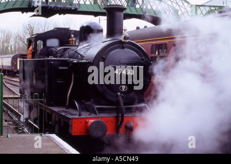 Ex Midland Railway 3F Jinty 0-6-0T No 47249 undergoing a general ...
