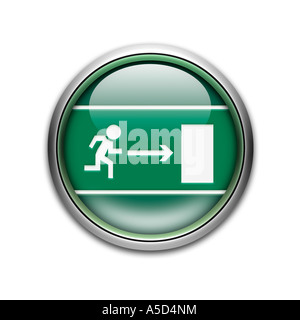 Escape route symbol Stock Photo - Alamy