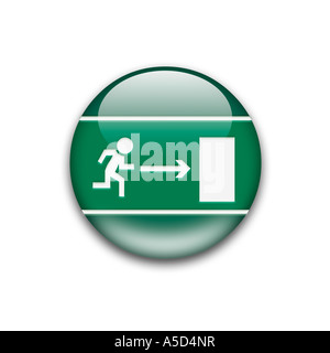 Escape route symbol Stock Photo - Alamy