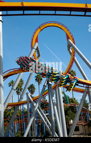 Silver Bullet Rollercoaster Ride. Knott's Berry Farm Theme Park ...