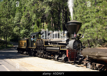 Steam Locomotive, Yosemite Mountain "Sugar Pine" Railroad, Yosemite ...