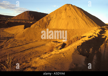 slag heap formed by coal mining in paulton somerset Stock Photo ...