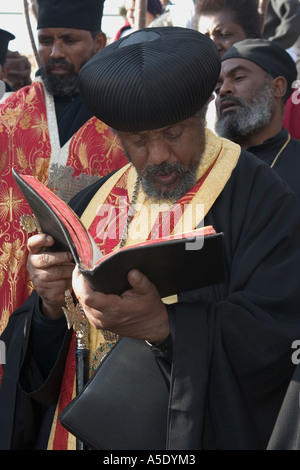 Priest reading holy book in Kumbh Mela Festival at uttar pradesh India ...