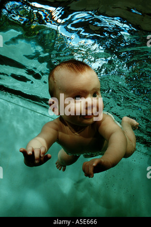 Babyswimming, Baby diving underwater in Pool and having fun, Baby Stock ...