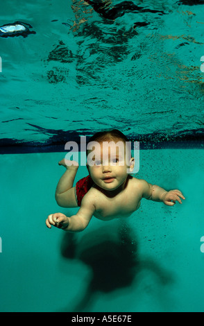 Babyswimming, Baby diving underwater in Pool and having fun, Baby water ...