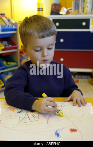 3 year old's drawing Stock Photo - Alamy
