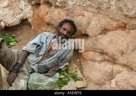 Man chewing Chat, Harar, Ethiopia Stock Photo - Alamy