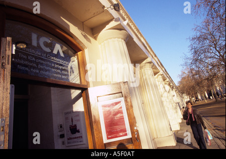 The entrance to the ICA or Institute of Contemporary Arts Carlton House ...