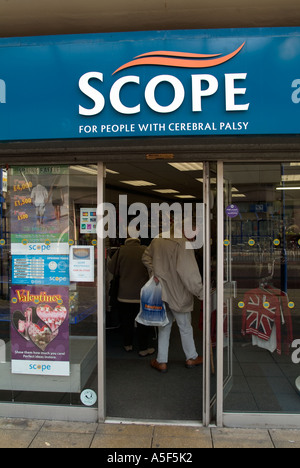 Scope Cerebral Palsy Charity Shop Sign Logo, Cambridge, England, UK ...