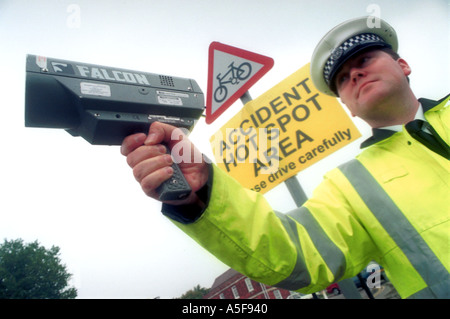 A Police Speed check area sign Stock Photo: 51082142 - Alamy