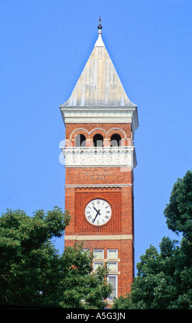 Tillman Hall and clock tower at Clemson University South Carolina Stock ...