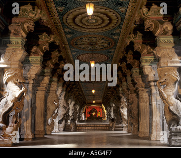 Hall of a Thousand Pillars Minakshi Temple Madurai India Stock Photo ...