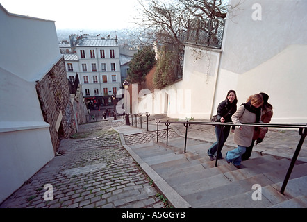 Stairs at Sacre Coeur, Montmartre, Paris, France Stock Photo - Alamy