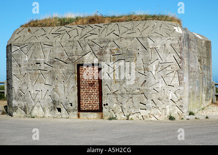 WWII German Blockhaus, Channel coast in Utah Beach area, Manche ...