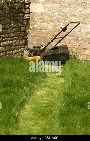 First lawn cut of the year Stock Photo - Alamy