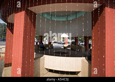 ILLINOIS Chicago UIC Skyspace structure by James Turrell curtains of ...