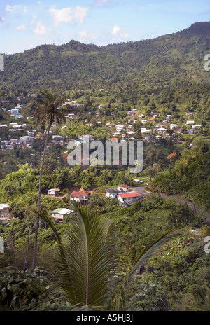 Countryside and Hills in Grenada Caribbean Stock Photo - Alamy