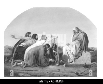 Genesis 37: Joseph 's coat of many colours brought to Jacob his father ...