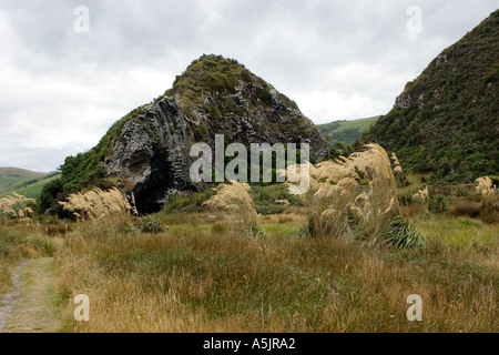 The Pyramids volcanic features at Okia flats Otago Peninsula New ...