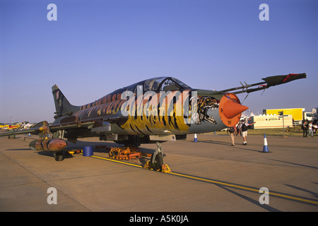MiG 21 Lancer operated by the Romanian Air Force on display at Fairford ...