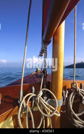 The ancient sailing lugger (a traditional fishing boat), the 'Ripple ...
