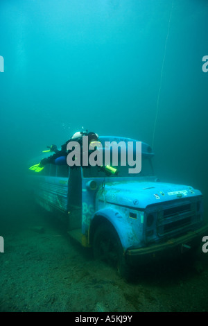 Sunken school bus Nikki in 27 of water in Lake Rawlings Rawlings VA ...