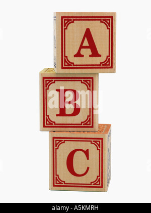 A close up shot of ABC blocks Stock Photo - Alamy