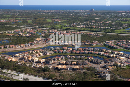 Airial view of construction housing development in Florida USA Stock ...