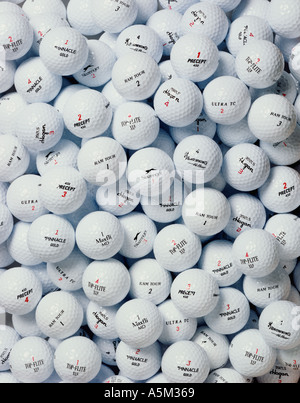 Golf balls full frame Stock Photo - Alamy