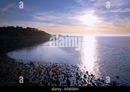 A view from Ladye Bay, Clevedon, towards Clevedon Pier Stock Photo - Alamy