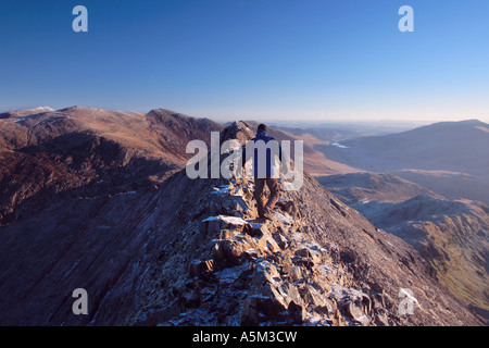 Crib Goch, Snowdon Stock Photo - Alamy