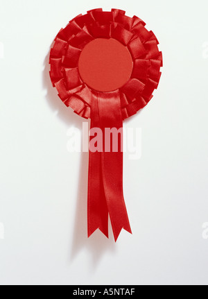 red runner up rosette Stock Photo - Alamy