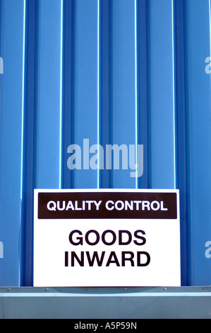 British goods inwards sign London UK Stock Photo - Alamy