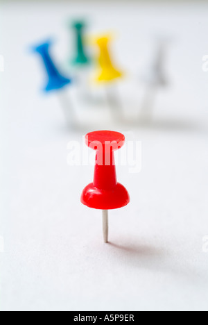 Group of push pins Stock Photo - Alamy
