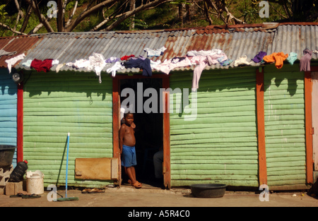 Dominican Republic Shacks In Shanty Town On The Road To Santo Domingo ...