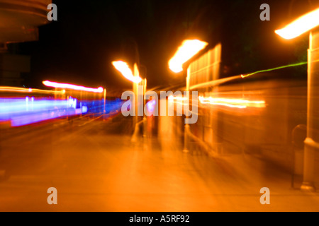 Position lights red and green on the wall of the entrance to the ...