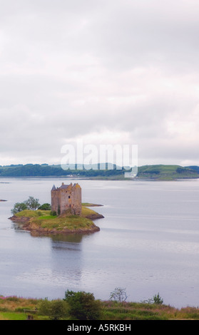 Castle Stalker is a four-storey tower house, a tidal islet on Loch ...