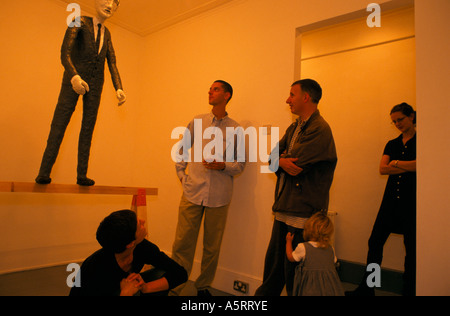 LONDON S EAST END AN INTERIM ART SHOW OPOENING NIGHT SHOWING THE WORK ...