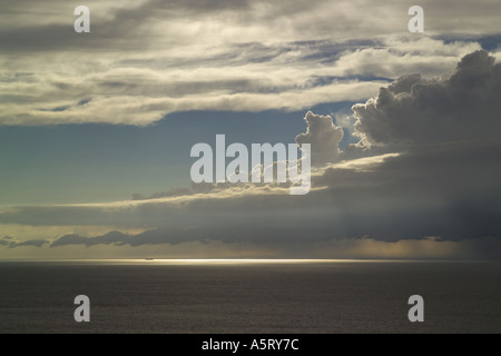 The English channel from Cap Gris Nez France with ferry boat ...