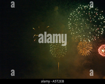 Gibraltar Fireworks Display to support 300 years of British Rule Stock ...