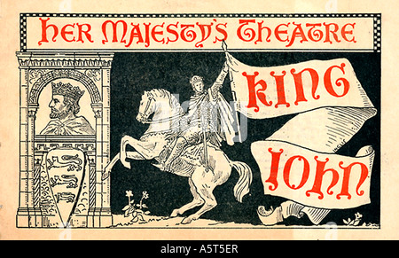 King John - play by William Shakespeare. From painting by W.F. Yeames ...
