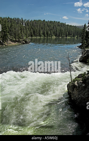 Top of Upper Falls, Yellowstone Stock Photo - Alamy