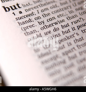 the word and described in the dictionary Stock Photo - Alamy