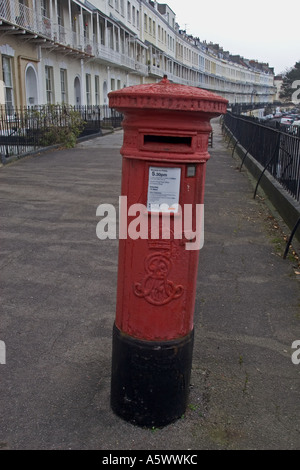 Red post box Bristol England UK Stock Photo - Alamy