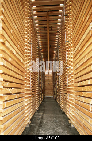 Swiss Pavilion, Expo 2000, Hanover. Architect: Peter Zumthor Stock Photo - Alamy