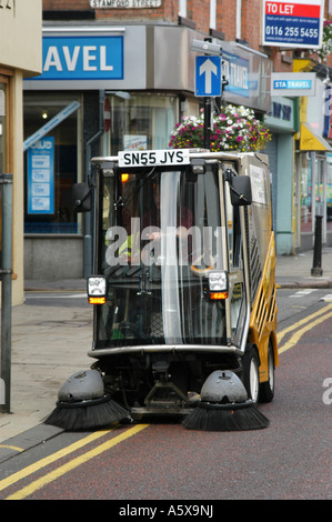 525 hi-speed green machine. road sweeper in huddersfield Stock Photo ...