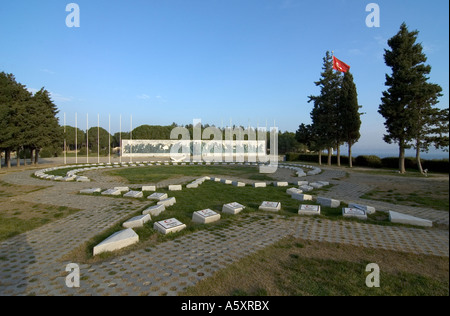 A Turkish graveyard memorial one of the Gallipoli peninsula's ...