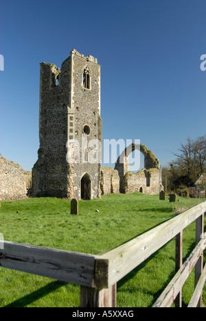 Remains of St Andrews church Roudham Norfolk uk Stock Photo - Alamy